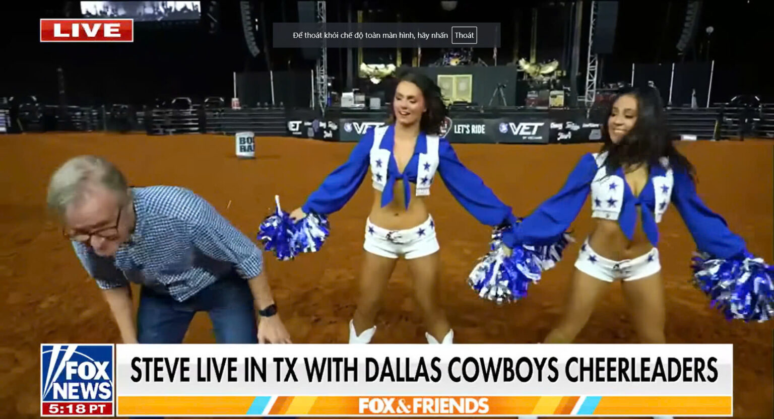 Friday morning frenzy — Steve Doocy wildly mimics Dallas Cowboys ...